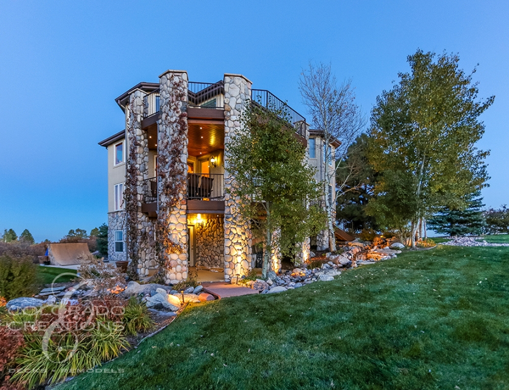 Ken Caryl Deck – Double Sided Fireplace on Covered Deck – Colorado ...